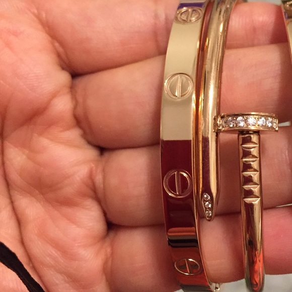 Jewelry | Stainless Steel Rose Gold Bracelet 1pc | Poshmark